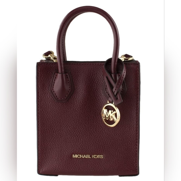 Michael Kors | Bags | Michael Kors Mercer Extrasmall Mulberry Pebbled ...
